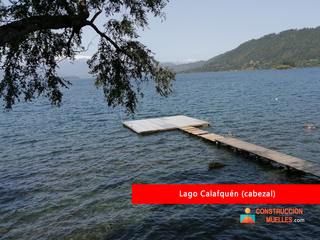 Muelle Lago Calafquén, cubierta metálica - Construcción Muelles